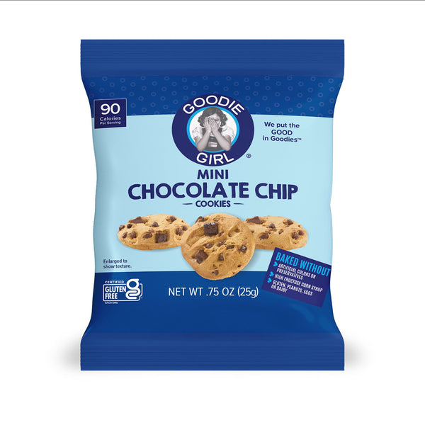Mini Chocolate Chip Cookies Snack Packs (10 Pack) - Goodie Girl