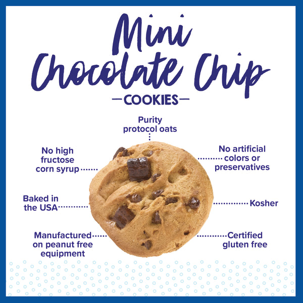 Mini Chocolate Chip Cookies Snack Packs (24 Pack) - Goodie Girl