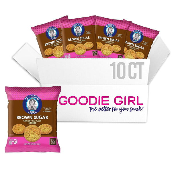 Mini Brown Sugar Cookies Snack Packs (10 Pack) - Goodie Girl